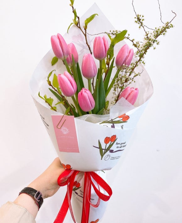 다시 돌아온 튤립 꽃다발 프로스트튤립 노원꽃집 엘사튤립 아이스퀸튤립 노원꽃배달 공릉동꽃집 서울과기대꽃집 노원튤립맛집 카렌플라워