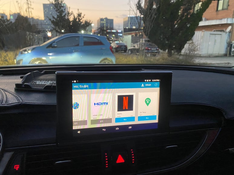 천안 아산 [아우디A6 차량] 순정모니터 M2C-200A 휴대폰 미러링 셋탑박스 카블릿 장착 및 정전식 터치패널 사용으로 편하게 터치해서 사용하세요^^ : 네이버 블로그