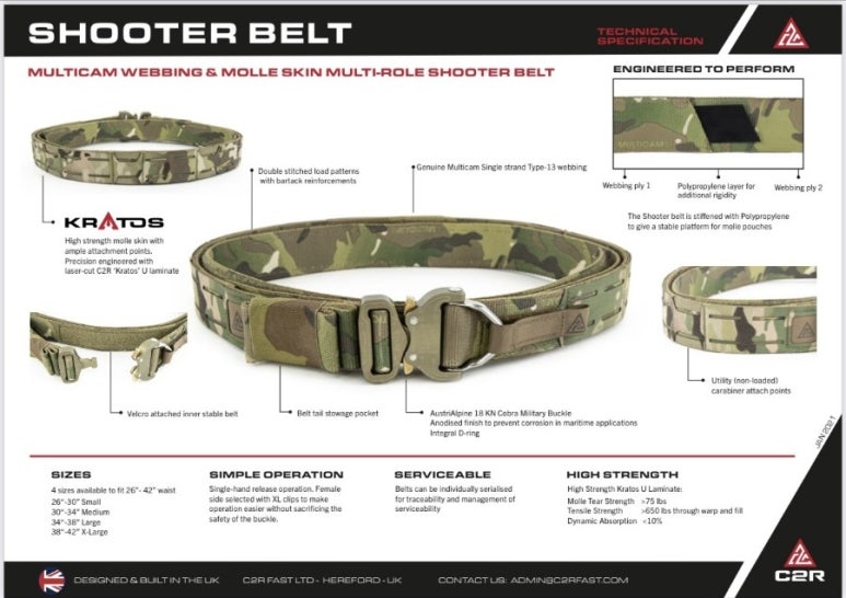 C2R FAST Shooters Belt : 네이버 블로그
