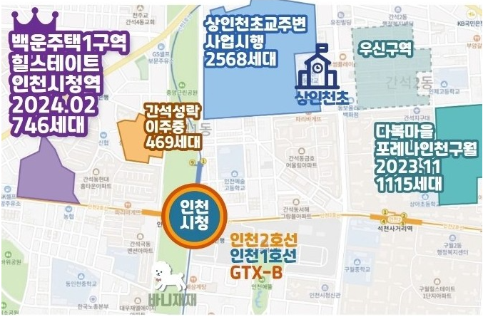 부동산 공부 ㅣ 인천 인천시청역 간석 래미안자이 구월 힐스테이트 롯데캐슬 임장 후기 간석 어울림 네이버 블로그