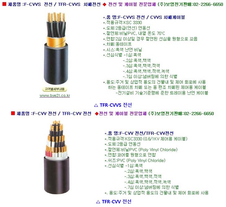 TFR-CV전선,HIV전선,CVV전선,CVVS전선,VCTF전선 전선 및 케이블 단가표 : 네이버 블로그