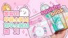 Eng🥛몰랑이 우유스퀴시 하우스에서 놀기🥛🍰무료 도안공유🍰종이구관 그리는법쉬운 만들기페이퍼 크래프트미니어쳐종이인형