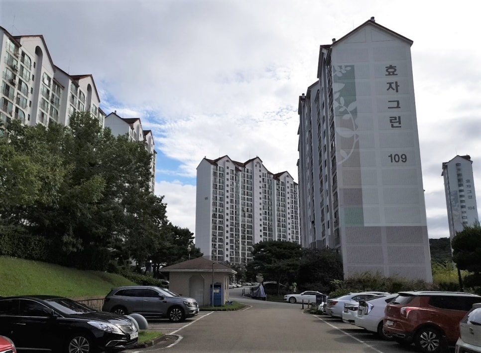 거래완료 효자그린1차아파트 중층 109동 매물 빠른입주 깨끗하게 부분 수리된 집 효자그린1차 중 뷰좋은 109동 포항