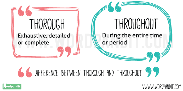 through, thorough 어원, 의미, 뜻, 차이 : 네이버 블로그