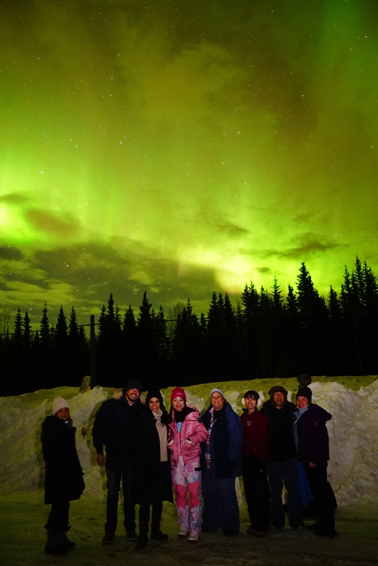 3월 23일 24일 알래스카 오로라 체이싱 투어 페어뱅크스 날씨 온도 흐림 8°f Aurora Kp 4 자유