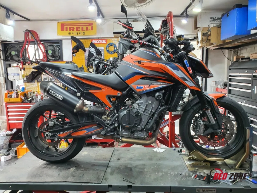 Ktm 듀크 790 피렐리 로쏘코르사2 타이어 교환 아로리스 핸드폰 거치대 장착 네이버 블로그