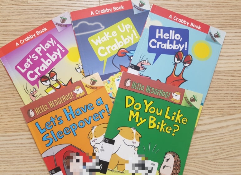 [7세] Scholarstic ACORN 시리즈 - Hello,Hedgehog/ A Crabby Book(AR 1.5~ 1.7 ...