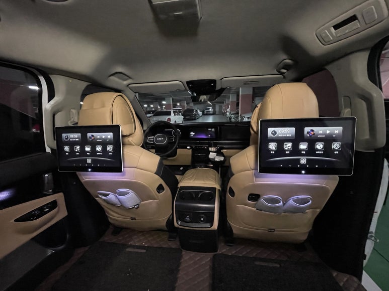 KA4 카니발 후석 모니터 DIY 작업 - 노바 X13 안드로이드 리어 모니터 내돈내산 후기 : 네이버 블로그