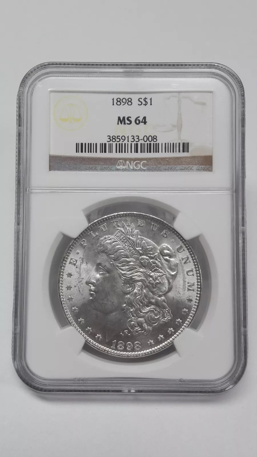 [미국 은화] 1898년 미국 필라델피아 조폐청 모건 1달러 NGC MS64 미사용 은화 소개합니다./골드코인세븐/세계은화/모건달러은화/모건은화/SILVERCOIN ...