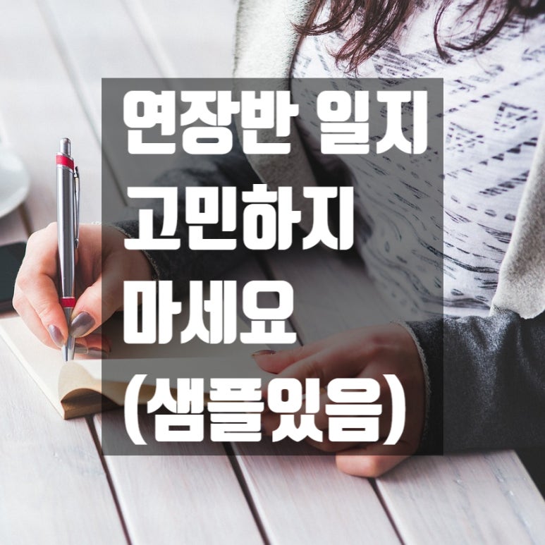 어린이집 평가제 연장반일지 이런수준으로 쓰세요 일지샘플있음 네이버 블로그