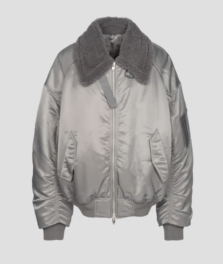 22FW 준지 무스탕 MA-1 점퍼 - 그레이 : 네이버 블로그