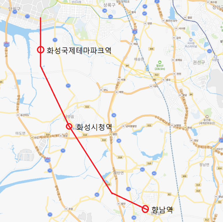신안산선 향남 연장 역 위치와 노선도ft 화성시청역 향남역 주변 아파트 분석 네이버 블로그