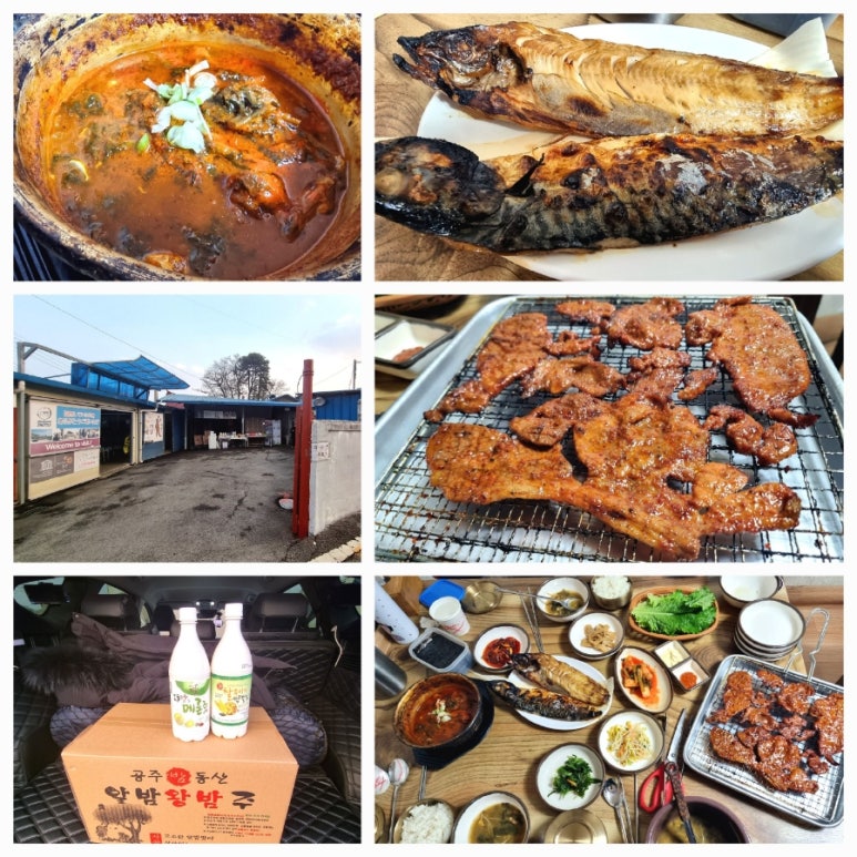 공주맛집 참숯제육석쇠 고등어 생선구이 갈치조림 공주 반죽동「곰골식당」 Feat공주알밤막걸리 사곡알밤왕밤주 구입처