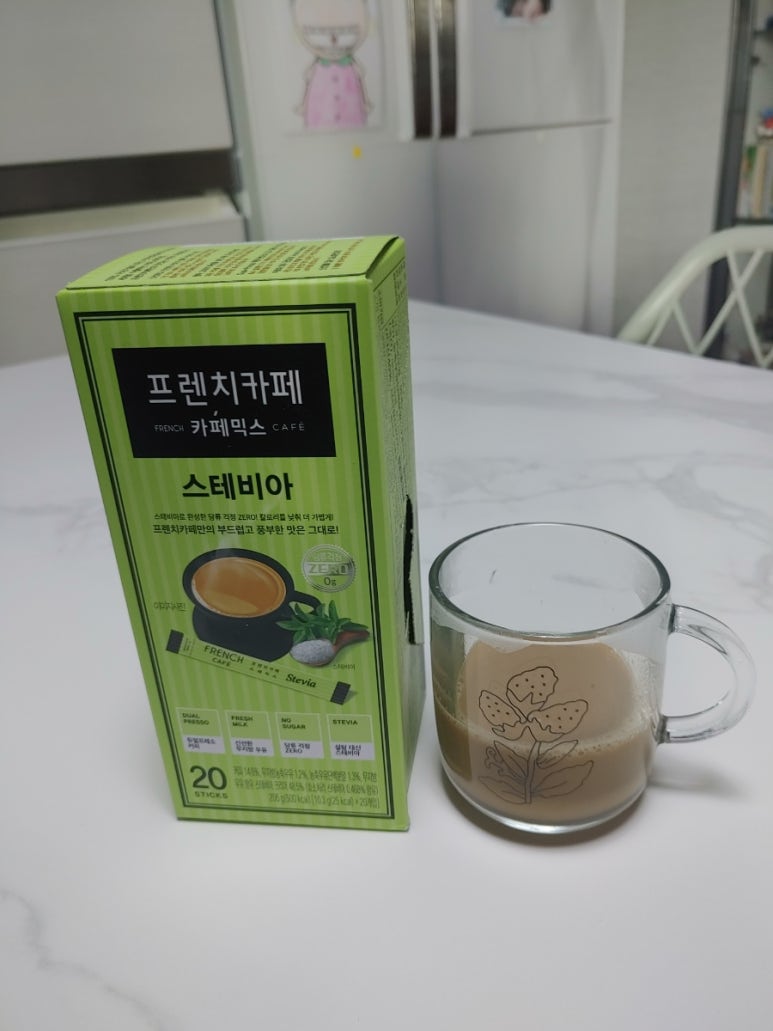 당 걱정 없이 마실 수 있는 커피 프렌치카페 스테비아 카페믹스 내돈내산 시음기 네이버 블로그
