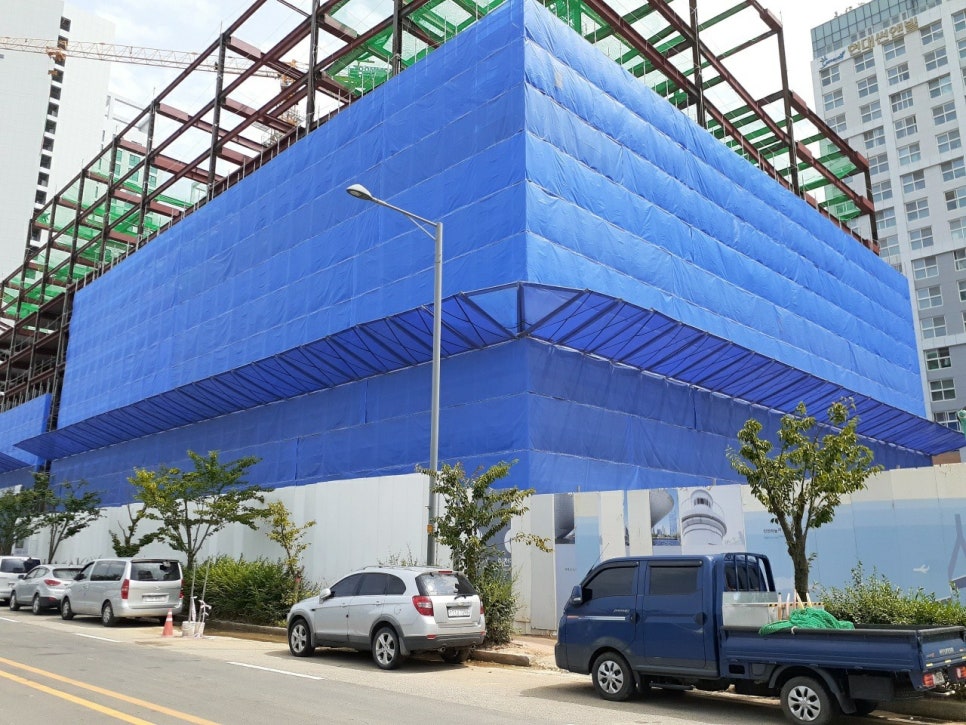 인천광역시 서구 청라동 공사현장 수직보호망 방호선반 설치 주교신 안전망설치및해체 전문기업 네이버 블로그