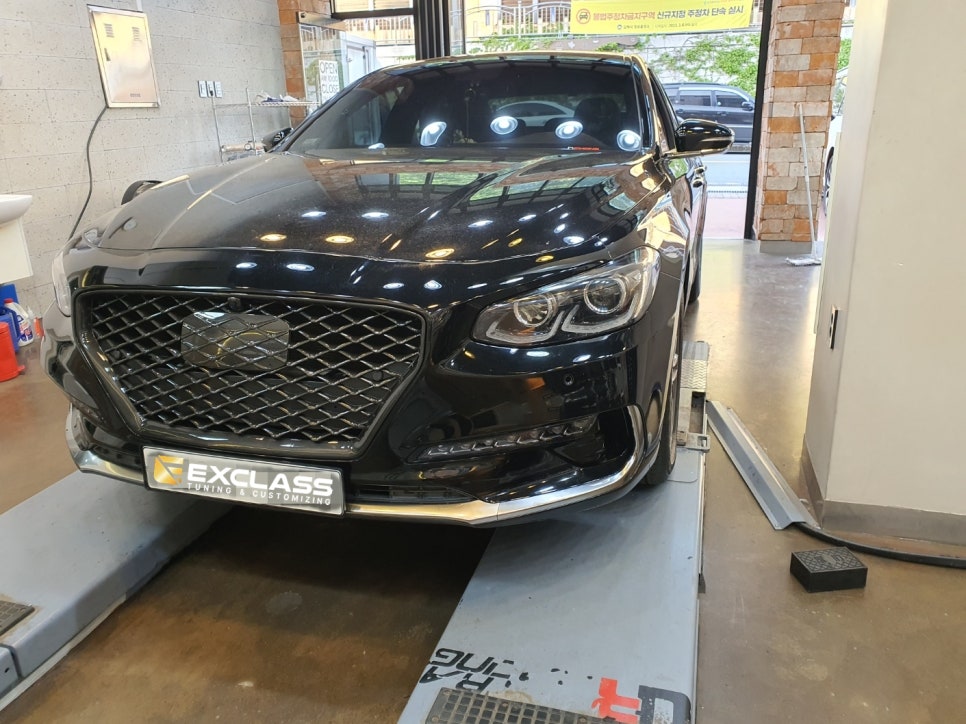 그랜저IG 지파츠 스포츠그릴 장착 / 프론트 하단 반광크롬몰딩 적용 튜닝전문점 김해 장유 율하 : 네이버 블로그