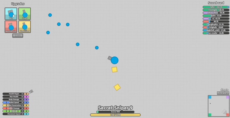 탱크키우기 게임하기 다이피오(Diep.io) 대포게임 : 네이버 블로그