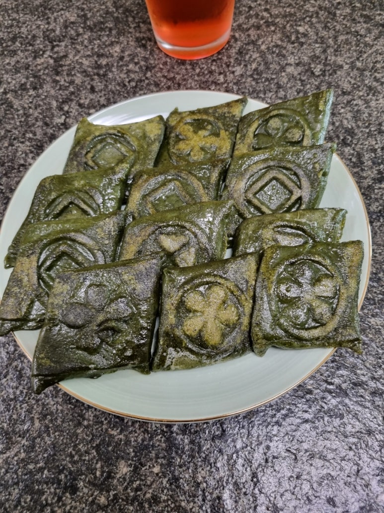 쑥떡 절편 떡 구이 쑥절편 구이 만들기 간식 네이버 블로그