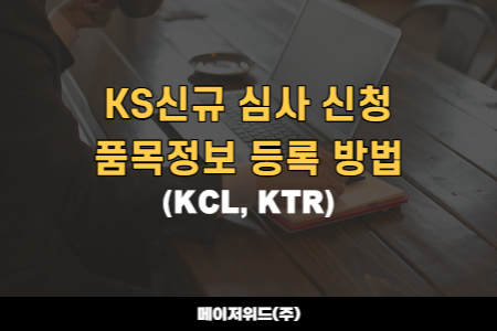 [KS 인증] KS 신규 심사 신청시 품목정보 등록 방법(KCL, KTR) : 네이버 블로그