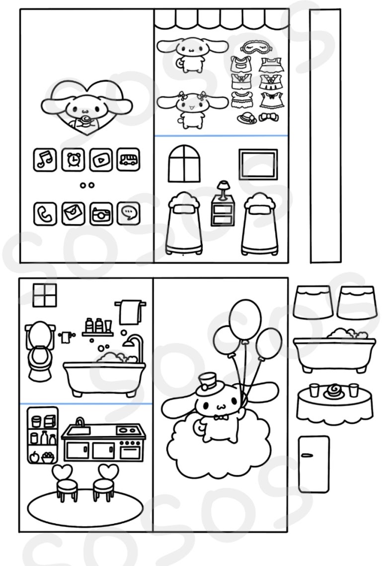 [무료도안] 산리오캐릭터 - 시나모롤 핸드폰 스퀴시 : 네이버 블로그