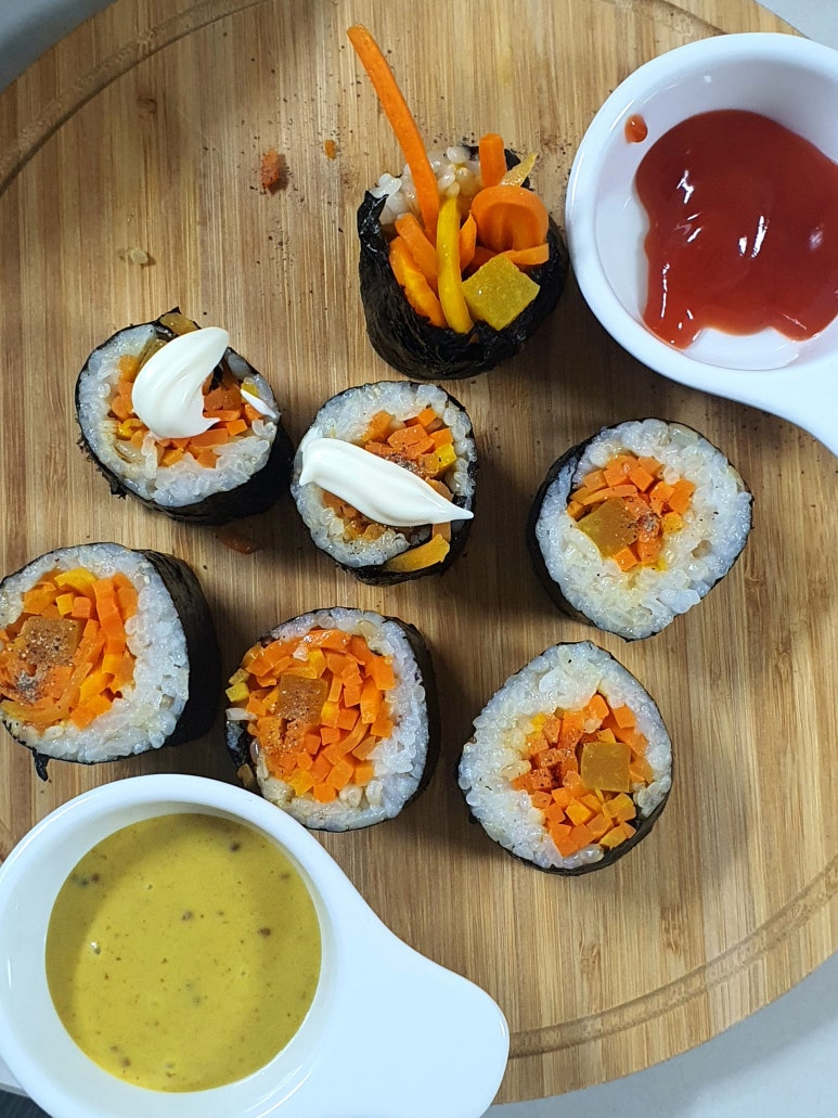 당근라페 김밥 레시피 뜻 건강한 김밥 만들기 네이버 블로그