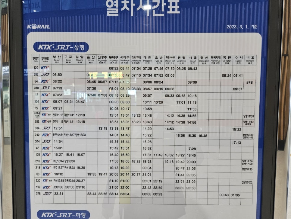 서대구역 Srt Ktx 서대구 수서역 서울역 가는 시간 네이버 블로그