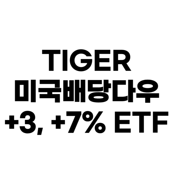 [국내 ETF] TIGER 미국 배당+3%, +7% 프리미엄 다우 존스 ETF (23년 6월 20일 상장, 배당 성장 SCHD, 커버드콜 전략)