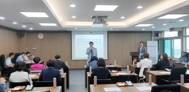시사프리신문 노원구의회 2023년 풍수해 종합대책 추진현황 부서 보고회