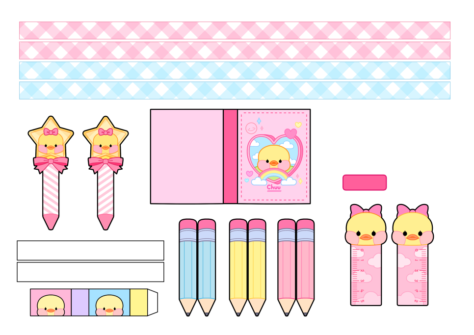 (Paper Diy)📒Miniature Supplies📒/작동하는 미니어쳐 학용품 만들기/무료도안/무료배포 : 네이버 블로그