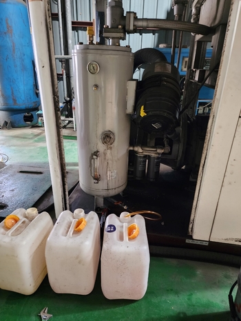 한신콤프레샤 FYH-100A(100마력)소모품, 라인필터 엘레멘트 교체 작업. : 네이버 블로그