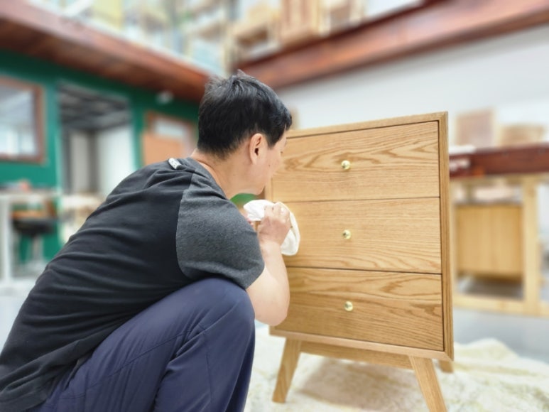 인천 목공배우기 짜맞춤 취미목공 클래스 오크 3단 서랍장 짜맞춤 협탁 가구제작 네이버 블로그