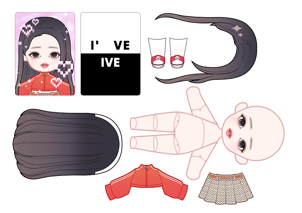 Paper Diy🖤아이브 미니 앨범 만들기🖤무료도안무료배포 네이버 블로그