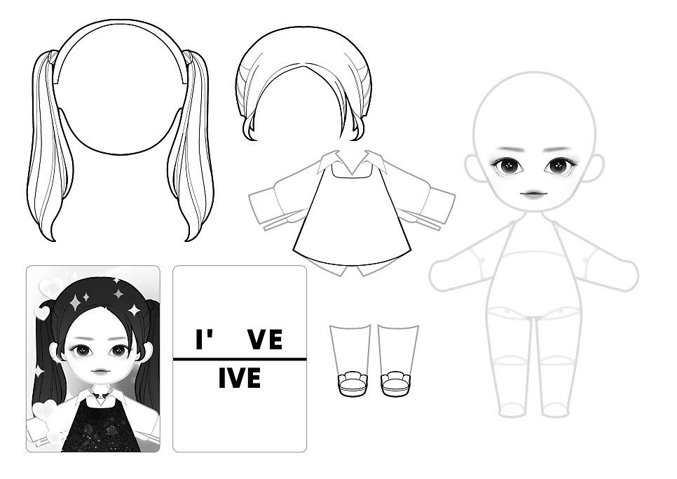 Paper Diy🖤아이브 미니 앨범 만들기🖤무료도안무료배포 네이버 블로그