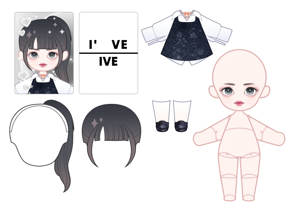 Paper Diy🖤아이브 미니 앨범 만들기🖤무료도안무료배포 네이버 블로그