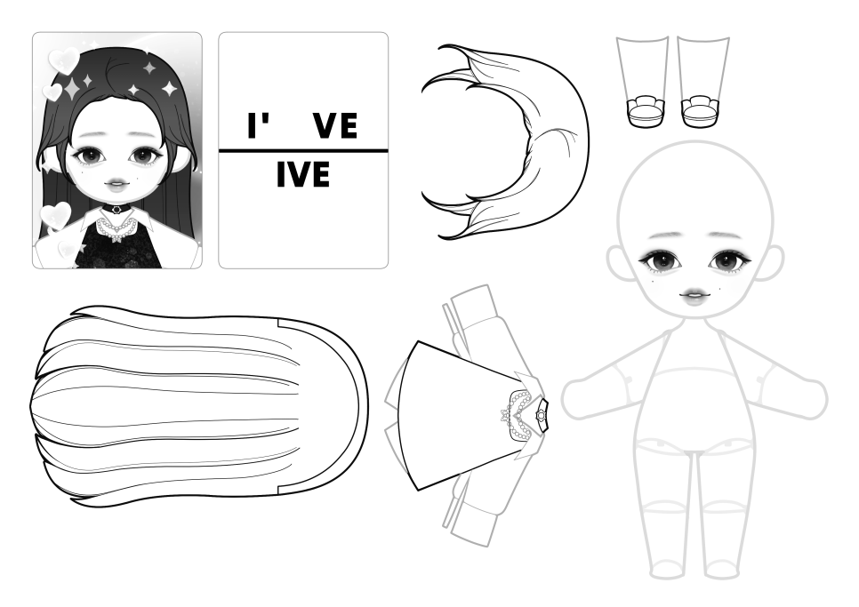 Paper Diy🖤아이브 미니 앨범 만들기🖤무료도안무료배포 네이버 블로그
