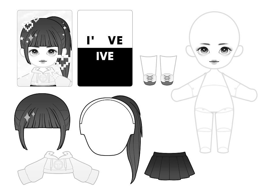 Paper Diy🖤아이브 미니 앨범 만들기🖤무료도안무료배포 네이버 블로그