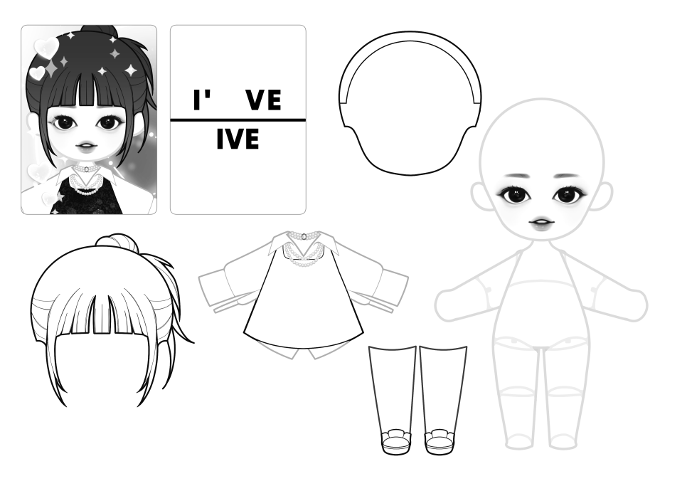 Paper Diy🖤아이브 미니 앨범 만들기🖤무료도안무료배포 네이버 블로그