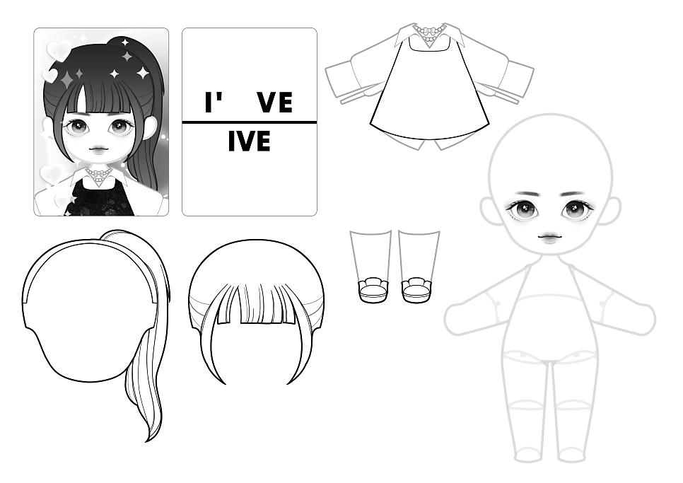 Paper Diy🖤아이브 미니 앨범 만들기🖤무료도안무료배포 네이버 블로그