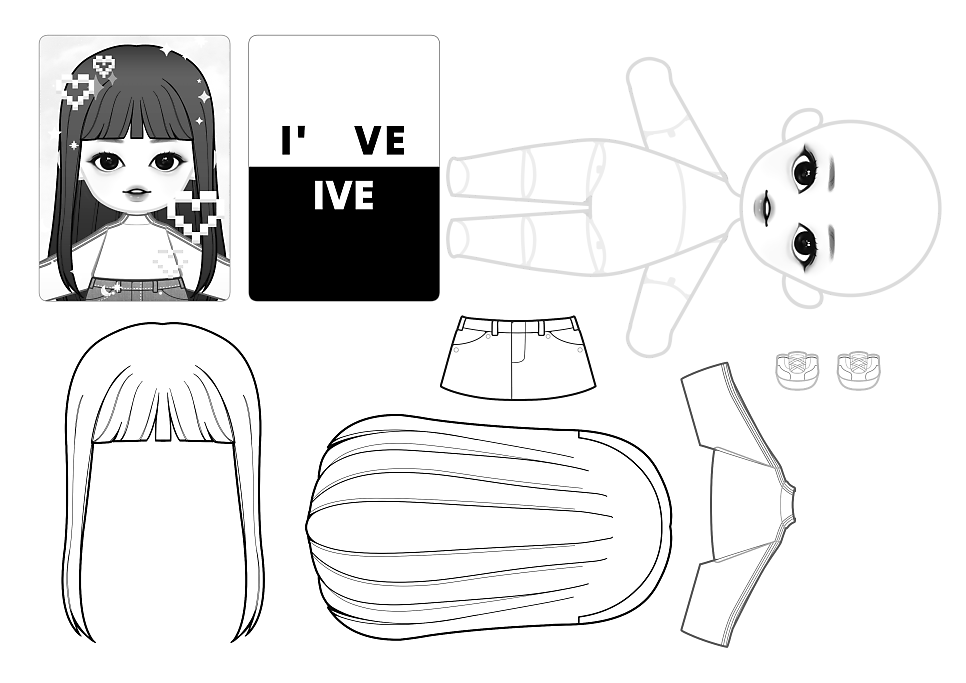Paper Diy🖤아이브 미니 앨범 만들기🖤무료도안무료배포 네이버 블로그