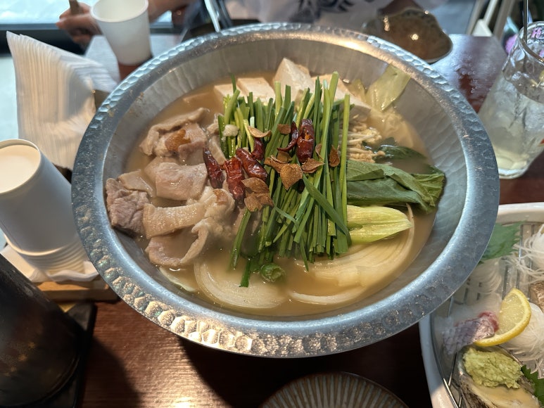 상봉동 맛집 미뢰식당 분위기 좋은 술집에서 숙성 사시미와 모츠나베 네이버 블로그