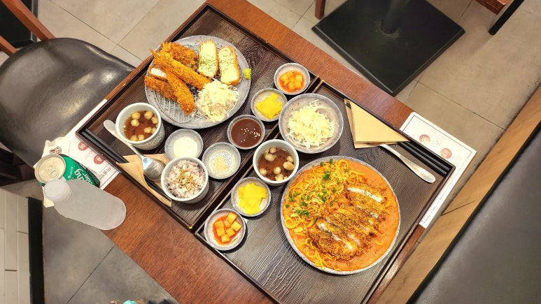 [유미카츠 중앙대점] 로제파스타 카츠, 모듬 카츠 먹고 왔어요 : 네이버 블로그