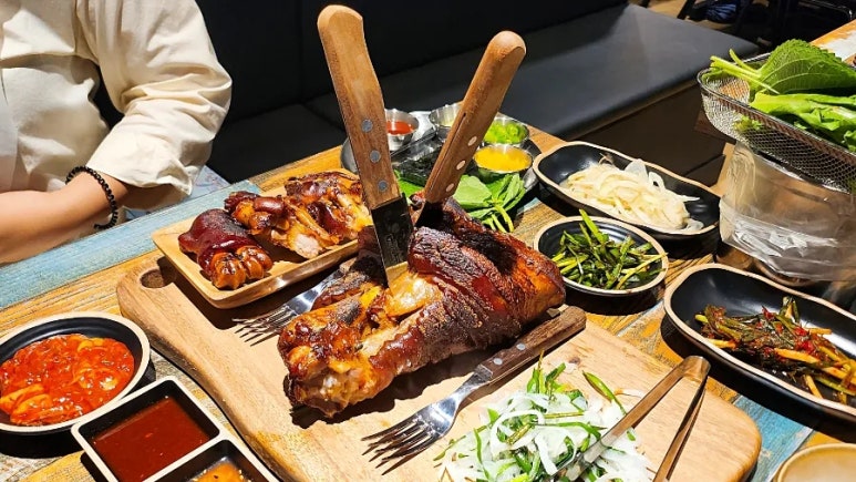 제주 일도이동맛집 겉바속촉 화덕에구운 족발 통골뱅이탕세트 찐 내스타일 족발신선생 네이버 블로그