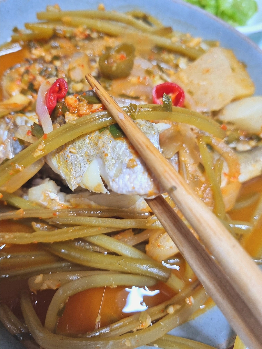 고구마순 조기 찌개 만드는 법 칼칼한 양념장 조기 손질법 네이버 블로그