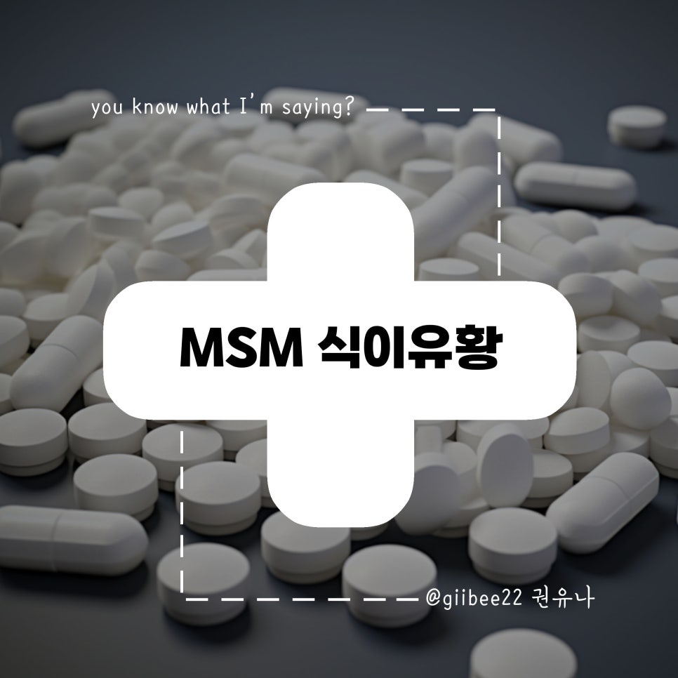 MSM 식이유황 효능과 미네랄 영양제 MSM 부작용 : 네이버 블로그