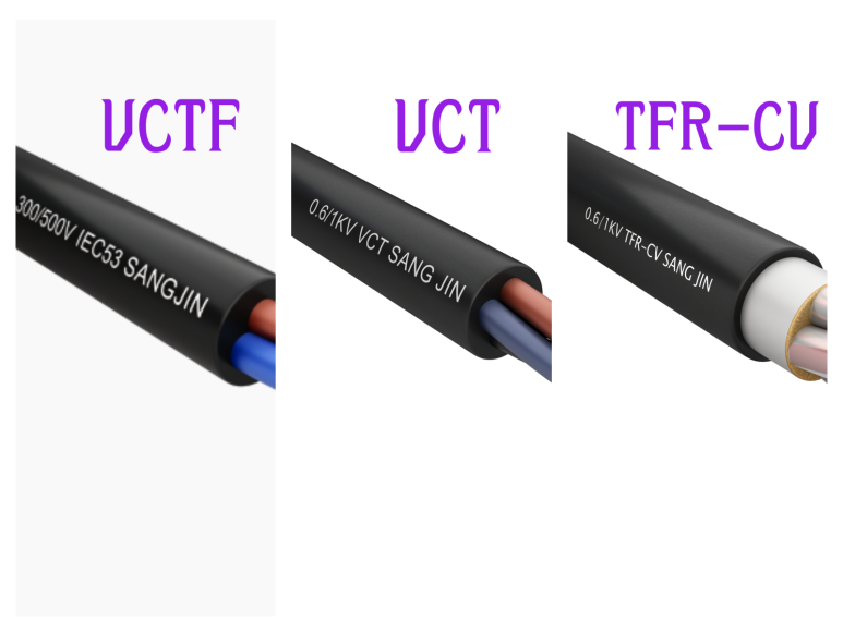 [전선/케이블]VCTF전선, VCT전선, TFR-CV전선 비교와 차이점 그리고 사용 분야 안내 : 네이버 블로그