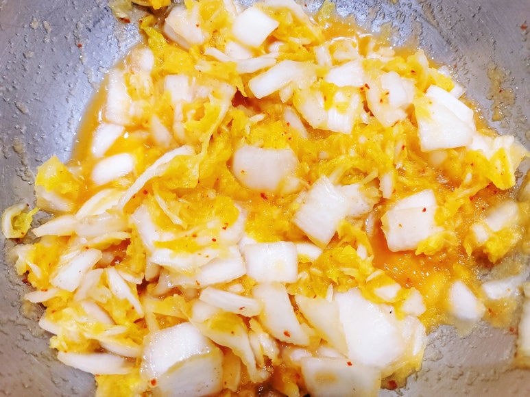 유아 아이용 맵지 않은 김치 만들기 레시피 : 네이버 블로그