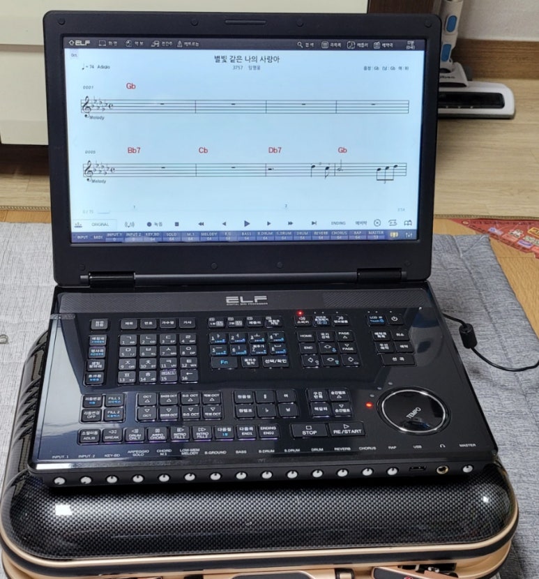 엘프 909 반주기 구입 사용 설명서 공부하기~노래교실수업 : 네이버 블로그