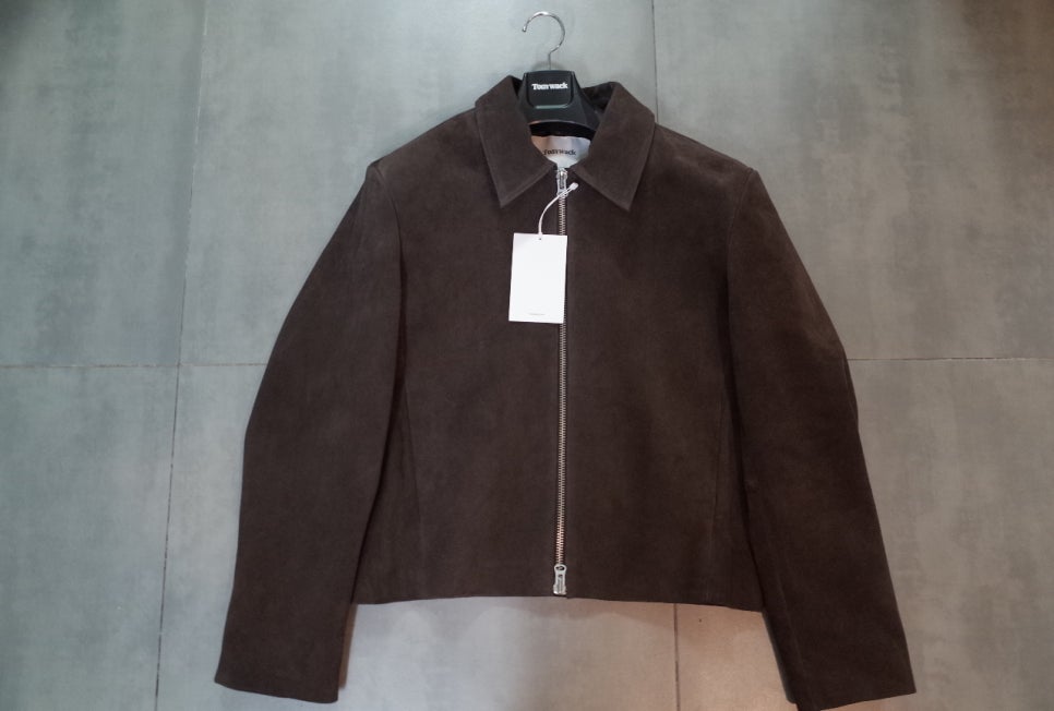 [의류] 토니웩 (Tonywack) 23SS 스웨이드 숏 블루종 자켓 딥 브라운 리뷰 : 가성비 최강의 미니멀 스웨이드 자켓 ...