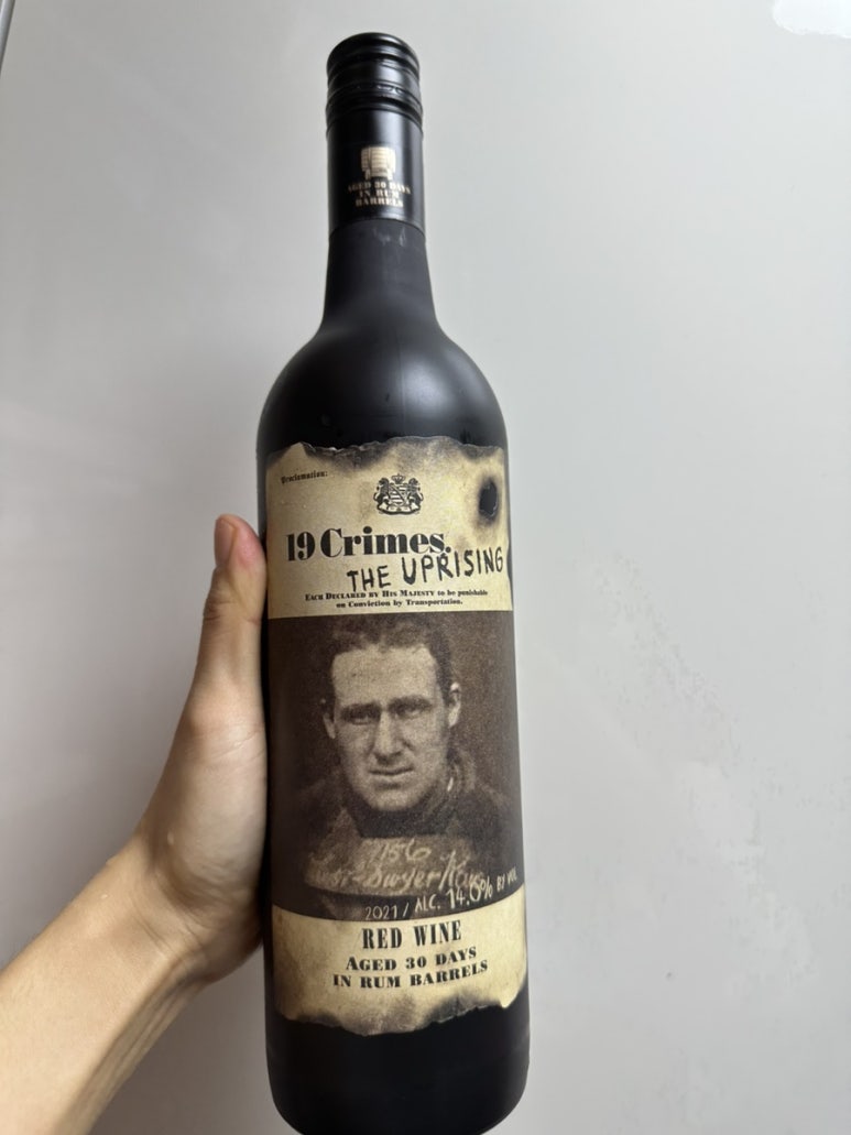 마트/편의점 와인 추천 19 크라임스, 업라이징 레드 2021(19 Crimes, THE UPRISING RED WINE ...