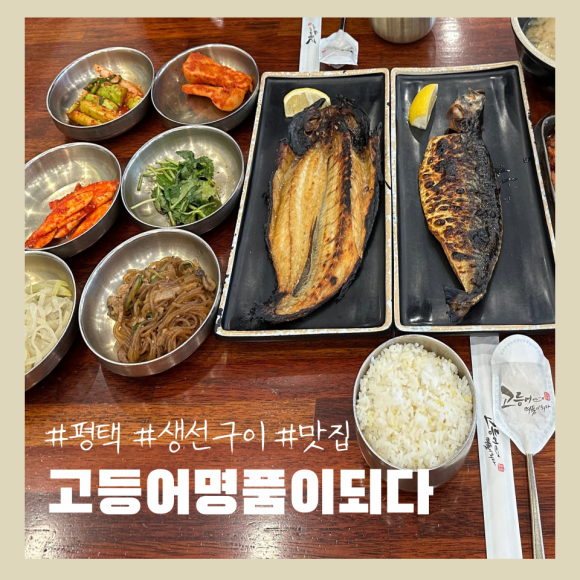 평택 맛집 고등어명품이되다 본점 화덕에 구운 생선구이 네이버 블로그